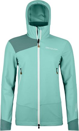 Ortovox PALA HOODED JACKET W - Extrem widerstandsf&auml;hige, athletische Kapuzenjacke mit Stretch zum Alpinklettern - GR&Uuml;N - DAMEN - XS