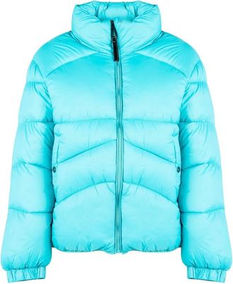 Silvian Heach Gesteppte Jacke mit Stehkragen - - Jackets - Damen - Blau - 4XS