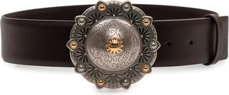 Pinko Pinko, Femme, Accessoires, Noir, Taille: S Belt H4 Round Buckle High