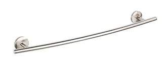 WENKO Barre porte-serviettes Cuba Mat, porte-serviettes extra-long avec beaucoup de place pour une serviette de bain ou &agrave; mains, qualit&eacute; massive en zinc ino