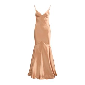 Elisabetta Franchi Femme, Robes, Brun, Taille: 40 FR Robe de Soir&eacute;e Tapis Rouge