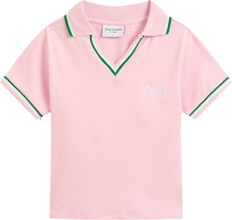 Juicy Couture Damen Tee Polo Polohemd, Juicy PINK, L