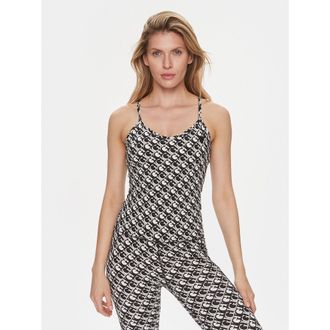 Guess Top V3GP01 MC03W Schwarz Slim Fit