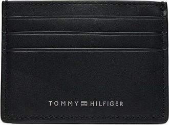 Tommy Hilfiger Kreditkartenetui Th Spw Leather Cc Holder AM0AM11845 Schwarz