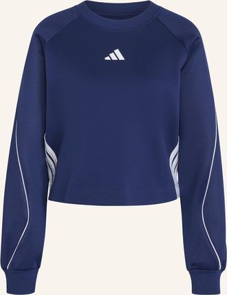 adidas Stadium 3-Streifen Sweatshirt Mit Rundhalsausschnitt blau