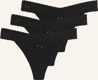 HUGO BOSS Hugo Briefs Triplet Lace String schwarz