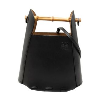 Loewe Sac seau en cuir Pre-owned - Femme - Pre-owned - Noir - Taille: ONE Size