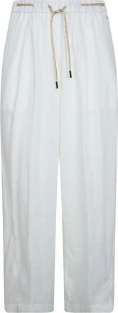 Herno Femme, Pantalons, Blanc, Taille: 40 FR Pantalon avec ceinture