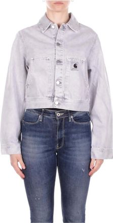 Carhartt Work in Progress Femme, Vestes, Gris, Taille: XS Denim Vestes