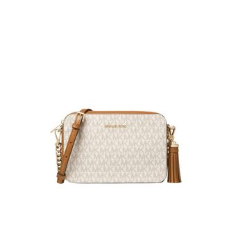 Michael Kors Femme, Sacs, Blanc, Taille: ONE Size Ginny Medium Camera Bag