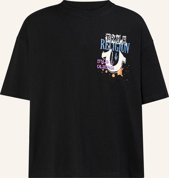 True Religion T-Shirt Concert Buudha schwarz
