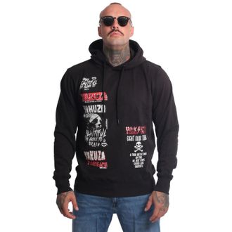 Yakuza Herren Patchwork Hoodie Kapuzenpullover