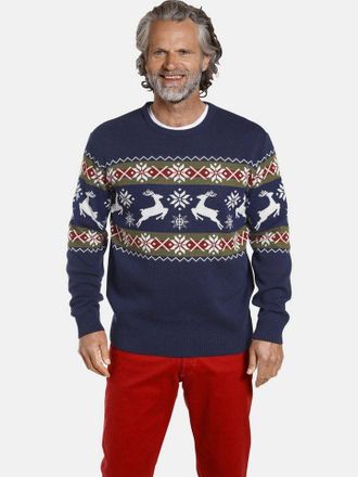 Jan Vanderstorm Strickpullover TORE mit Wintermotiv
