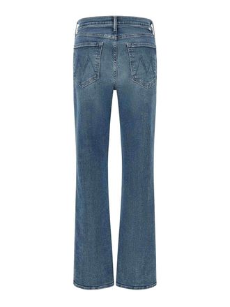 Mother Straight Leg Jeans - Blau