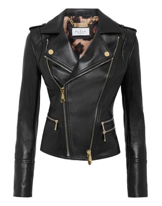Philipp Plein Leder Biker