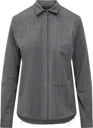 Nine In The Morning Femme, Blouses et Chemises, Gris, Taille: 42 FR Classic Collar Shirt