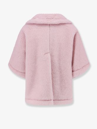 Max Mara Womens Alpaca Fur Cape Mxacorvino1 Pink Jacket