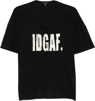 R13 I Dont Give A F Graphic-print T-shirt