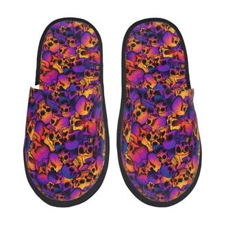 Generic Pantoufle Maison Motif De Cr&acirc;ne Hiver Pantoufles Confortable Hiver Chaussures Chaudes Doux Chaussons Maison Pour Maison Salon H&ocirc;tels L