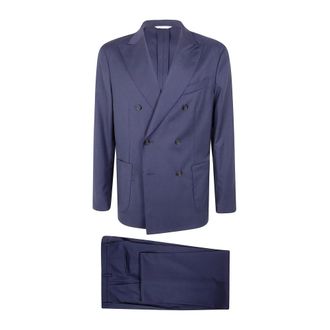 Boglioli Zweireihiger Anzug - - Suits - Herren - Blau - XL