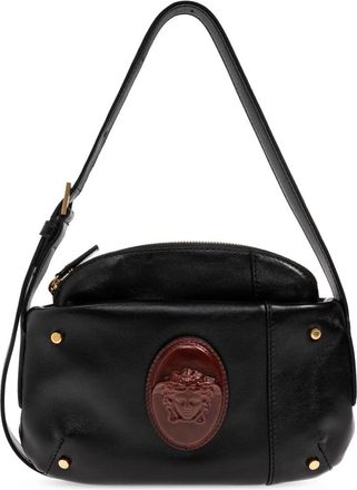 Versace Femme, Sacs, Noir, Taille: ONE Size Sac Bandouli&egrave;re en Cuir