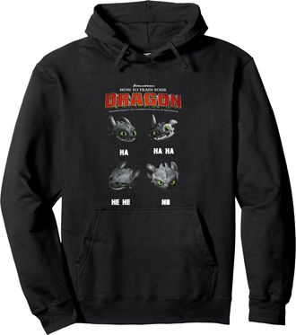 How To Train Your Dragon Drachenz&auml;hmen leicht gemacht Film 2025 HA HA HA HE HE NO Pullover Hoodie