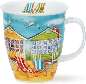 Dunoon Nevis Mug en porcelaine fine Motif cabane de plage 0,48 l