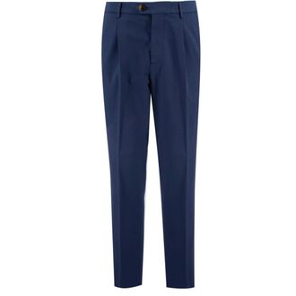 Brunello Cucinelli Homme, Pantalons, Bleu, Taille: XL Pantalon de loisirs teint en pièce