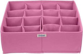 Ordinett Modularer Raumteiler L Blossom | Rosa | 30,5 x 30,5 x 10 cm | faltbar