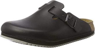 Birkenstock Original Boston Cuir Normal (pour pied large), Black, 060194 45,0
