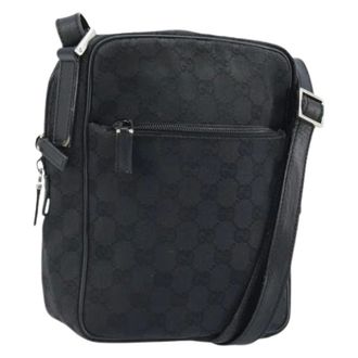 Gucci Sac bandouli&egrave;re GG Canvas Pre-owned - Femme - Pre-owned - Noir - Taille: ONE Size
