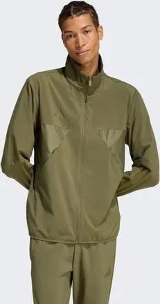 adidas House of tiro Tracktop in Olive Strata / farbig-Gr&uuml;n