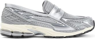 New Balance Homme, Chaussures, Gris, Taille: 44 1/2 EU Mocassins Silver Textile Baskets