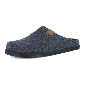 Inblu Herren Pantofole Uomo Ecofriends Con Plantare In Vera Pelle Imbottito Estraibile Hausschuh, Avio, 44 EU