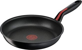 Lagostina Linea Rossa Antihaft-Pfanne Ø 24 cm, Induktionspfanne, Gas und Ofen kratzfest, Thermosignal-Kochanzeige, Boden aus Edelstahl und Aluminium, rutschfest