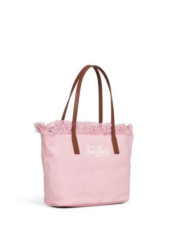 MC2 Saint Barth Womens Shopping Bag Pink City Cotton Shoulder