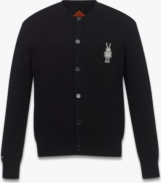 MCM Strickjacke aus Wolle mit Rabot-Aufnäher