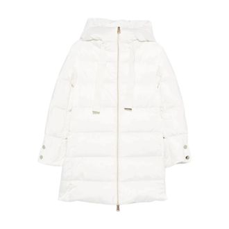 Herno Piumino Medio Cappuccio - - Coats - Damen - Wei&szlig; - M