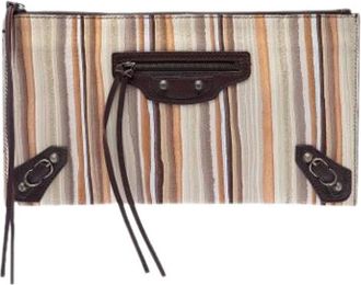 Balenciaga Pre-owned Vintage Clutch - Femme - Pre-owned - Beige - Taille: ONE Size
