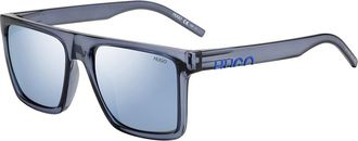 HUGO BOSS Hugo Boss Hg 1069/s PJP/3J BLUE Sunglasses Mens Propionate, Standard, 57