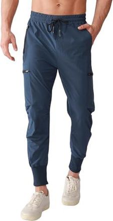 Generic Jogging Homme Pantalon Jogging Homme Pantalon Survetement Homme Confortable Classique - Pantalon Sport Extensible avec Cintrage Cheville - Id&eacute;al Train