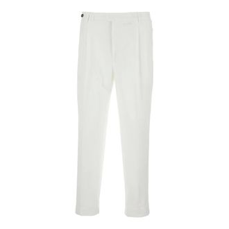 Pantaloni Torino Homme, Pantalons, Blanc, Taille: L Pantalon Pliss&eacute; en Coton