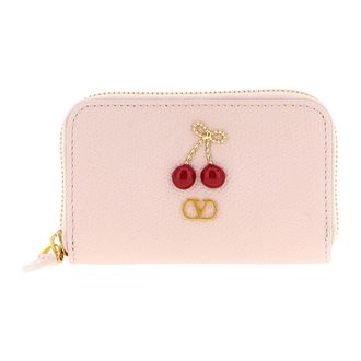 Valentino Garavani Femme, Accessoires, Rose, Taille: ONE Size Cherryfic Mini Portefeuille Zipp&eacute;