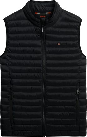 Superdry Herren Fuji Lite Steppweste Tiefschwarz XL