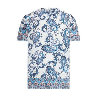 Etro Paisley-Print T-Shirt - - Tops - Herren - Mehrfarbig - M