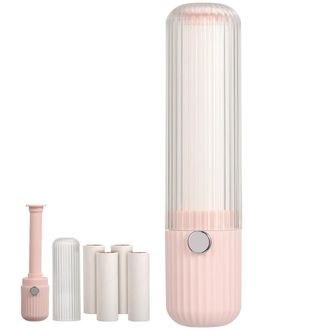 Minkissy 1satz Reise Fusselrolle Mini Fusselroller Tragbar Tierhaarentferner Mit Schutzabdeckung Starke Haftung F&uuml;r Kleidung Und M&ouml;bel Wiederverwendbar F&uuml;r Unt