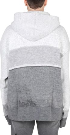 Palm Angels Hooded Acrylic Blend Sweatshirt - Gray
