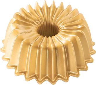 Nordic Ware Backform Brilliance Bundtpfanne f&uuml;r 6 Tassen, Aluminium, goldfarben, 21 cm x 20,6 cm, NW 93277