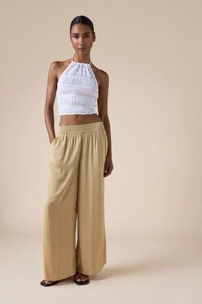 Calzedonia Gl&auml;nzende Palazzohose Hautfarben