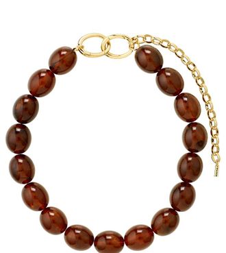 Pilgrim Still - Collier en plaqu&eacute; or-Marron